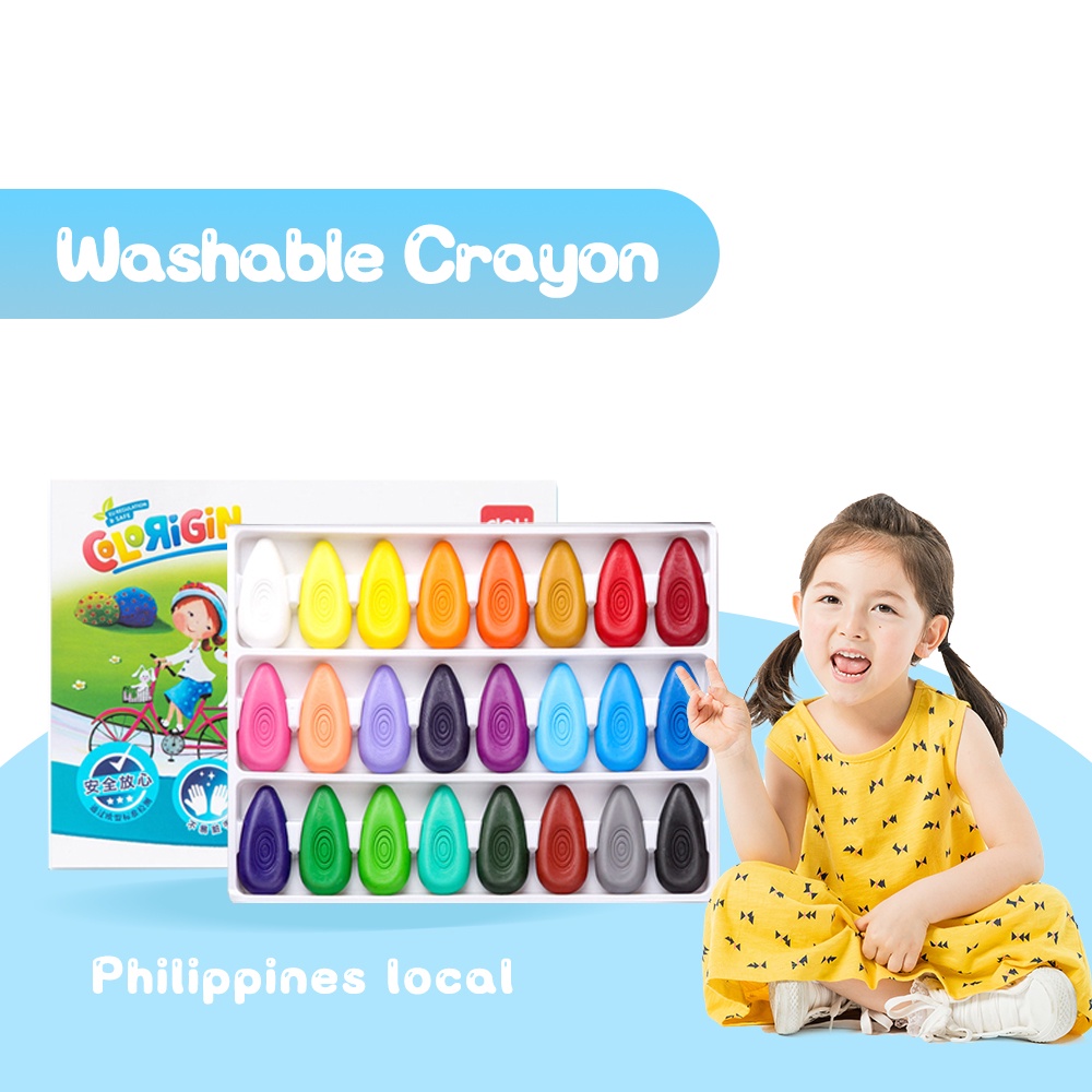 TOTOO 12/24 color graffiti brush washable crayon water drop crayon ...