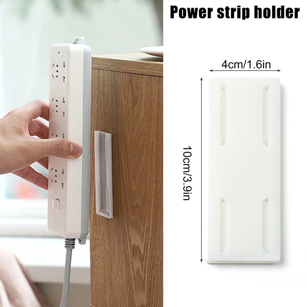 1-20PCS Wall-Mounted Holder Punch-Free Plug Fixer Self-Adhesive Socket ...
