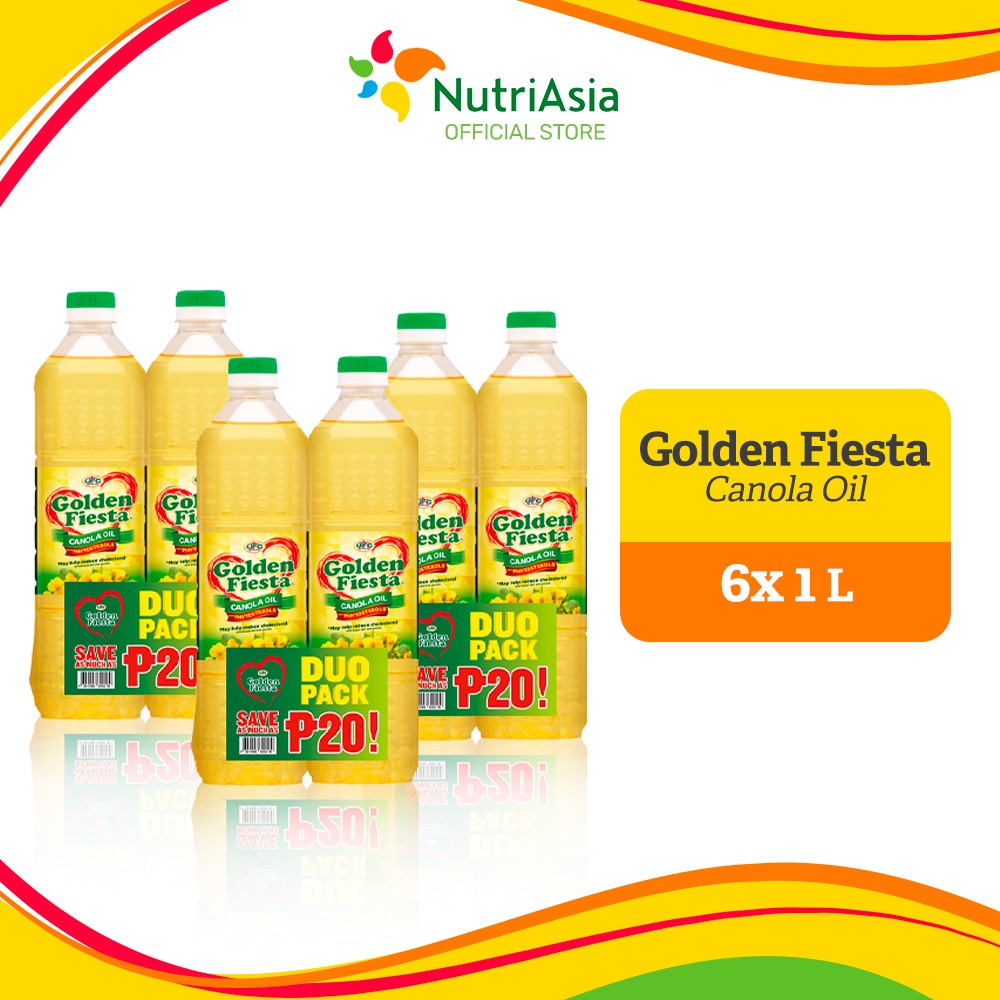 UFC Golden Fiesta Canola Oil Fry Healthy Pack Bundle of 3 | Shopee ...