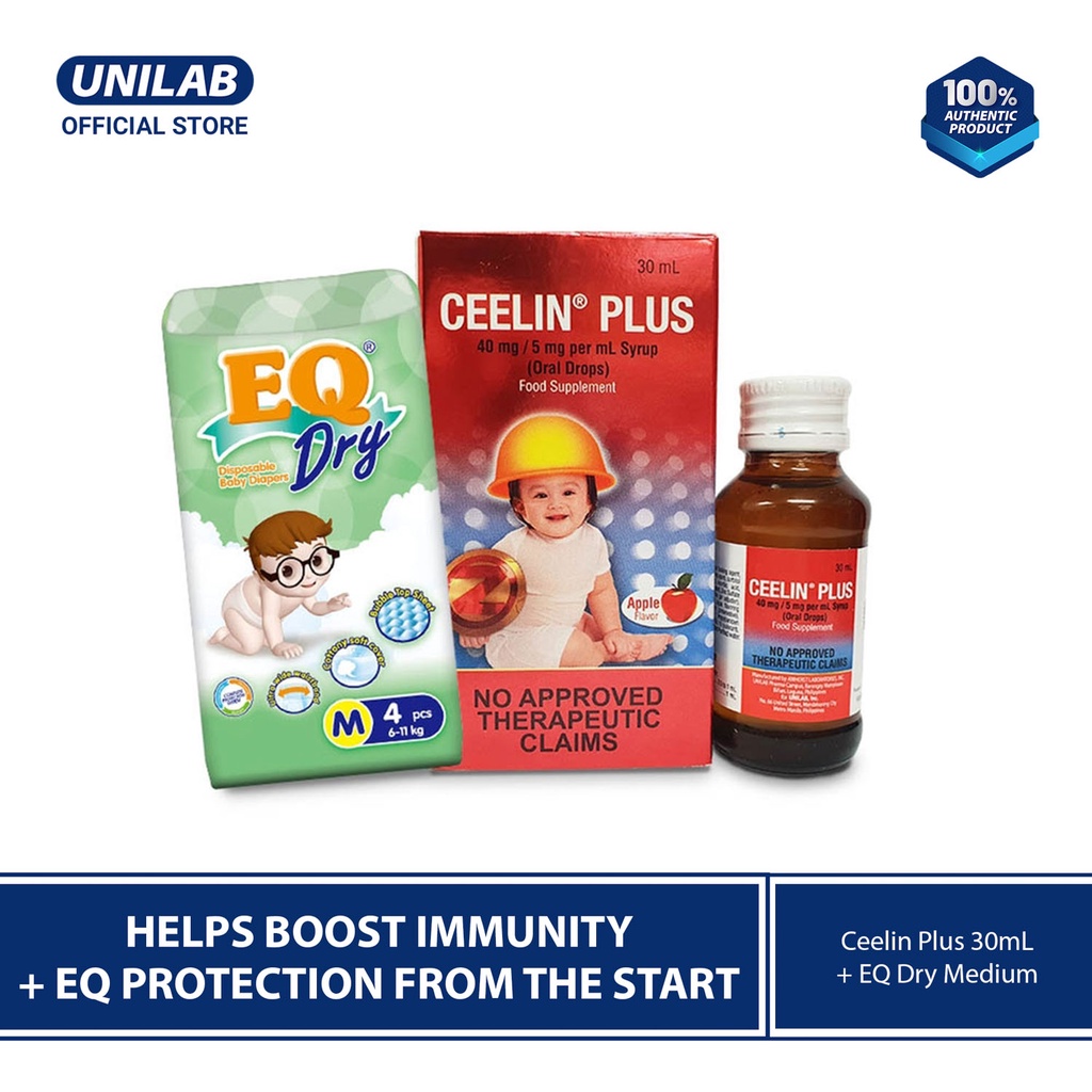 Baby Essentials: Ceelin Plus 30mL Drp + EQ Dry (Helps Boost Immunity ...