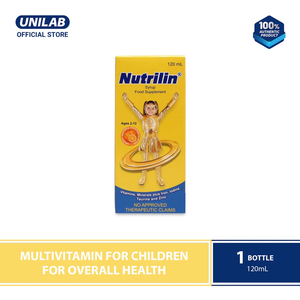 Nutrilin Syrup 120mL Multivitamin For Children For Overall Health ...