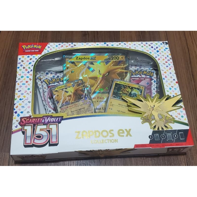 Pokemon TCG 151 Mew Zapdos Ex Collection Box Scarlet and Violet 3.5 ...