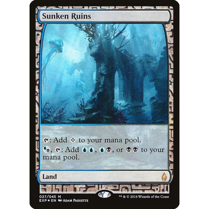 Pr0xy Card - Sunken Ruins (Foil) | Zendikar Expeditions (EXP) | Shopee ...