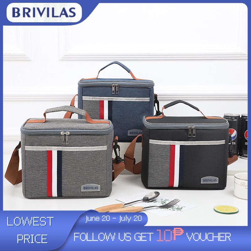 BRIVILAS Thermal Backpack Waterproof Thicken Cooler Bag Lunch Bag ...