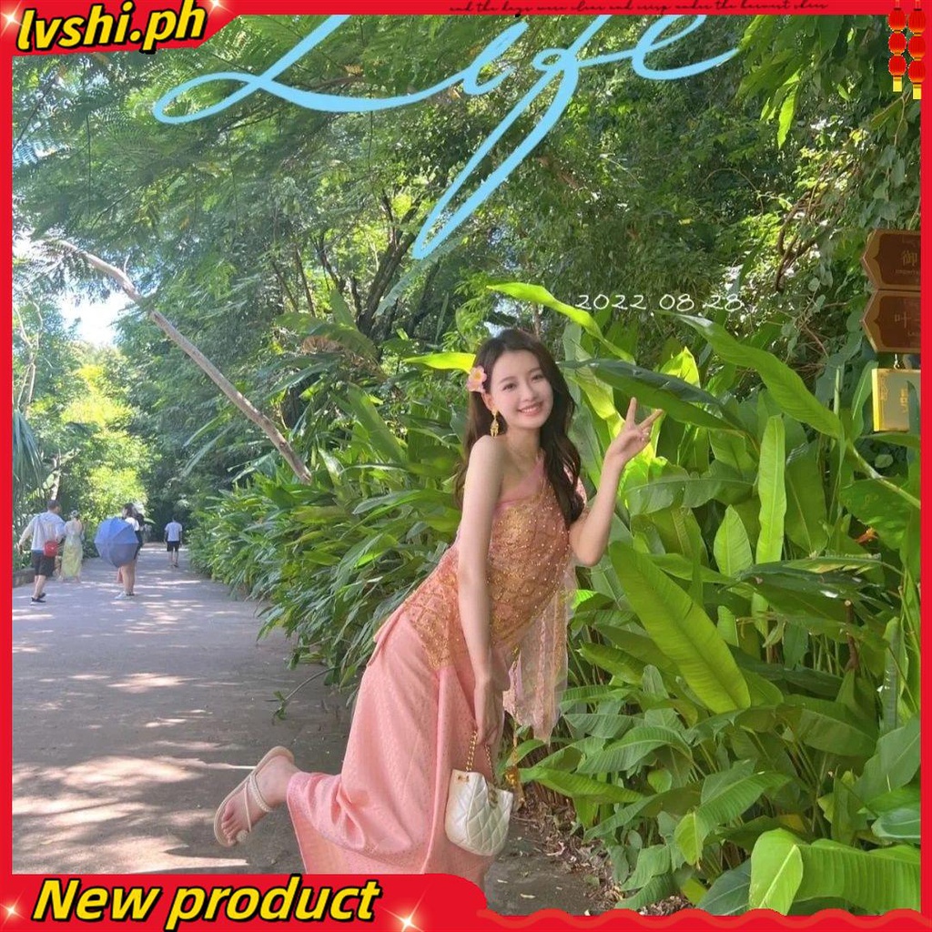 Xishuangbanna Influencer Style Thai Style Wrapped Chest Shawl Long ...