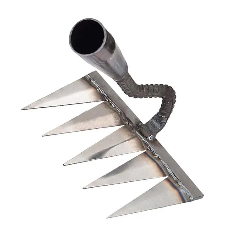 Cultivating Garden Rake Six-Tooth Dethatching Nail Rake High Carbon ...