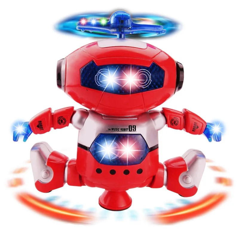Space Dancer Smart Humanoid Robot Toy With Light Sound Music Children ...