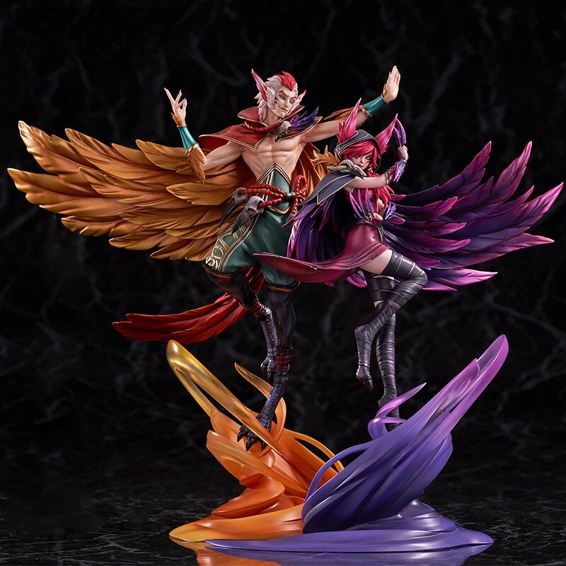 Game Anime peripheral figure LOL HobbyMax 1/7 Rakan&Xayah Sculpture ...
