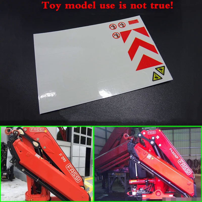 Crane Model Logo Sticker FASSI for 1/14 Tamiya RC Truck Trailer Tipper ...