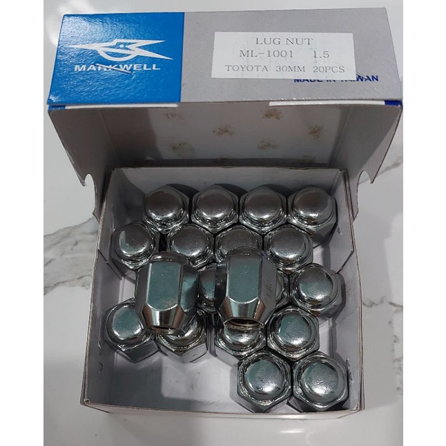MAG-WHEEL NUT OR LUG NUT TOYOTA 21X12MM 1.50P WITHOUT WASHER MARKWELL ...