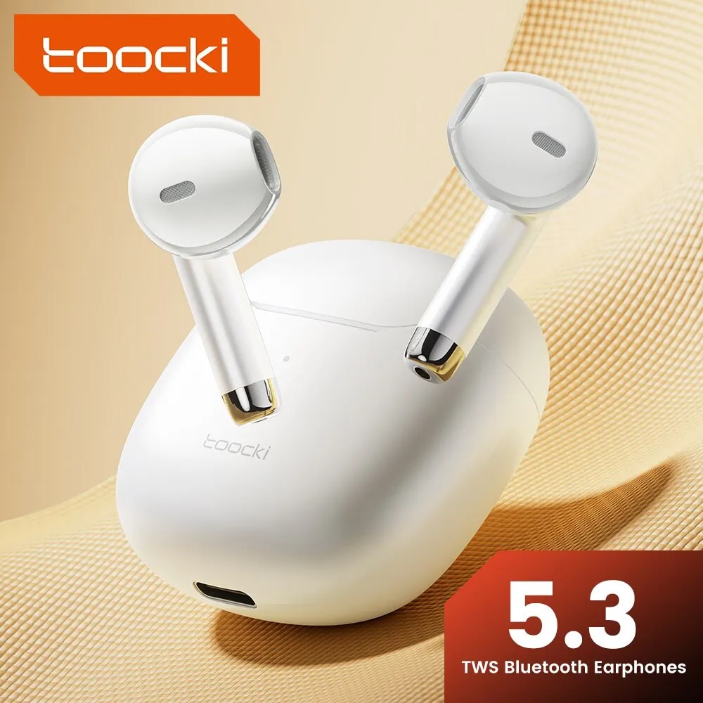 Toocki Wireless Bluetooth Headphones Bluetooth 5.3 TWS Earphones IPX4 ...