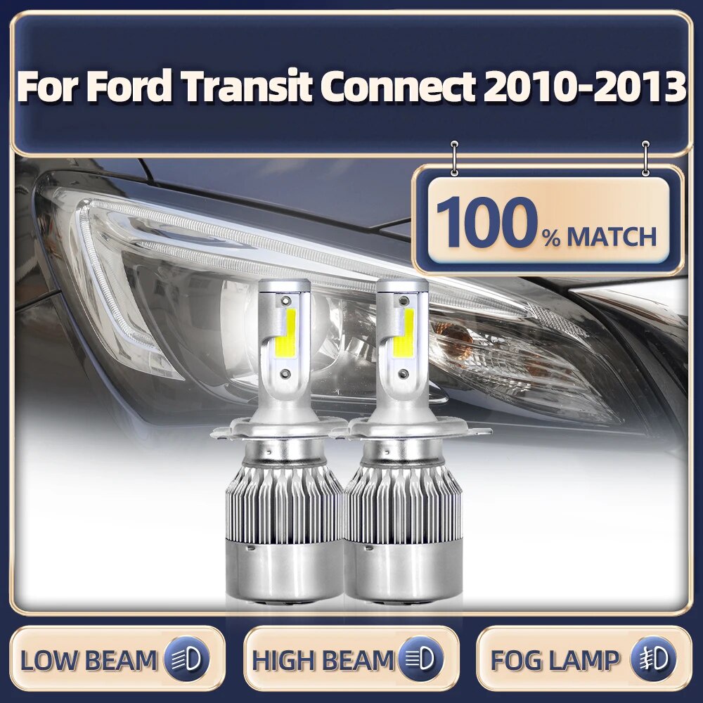 Canbus LED Car Headlights Bulb 20000LM 120W Turbo Car Light 12V 6000K ...