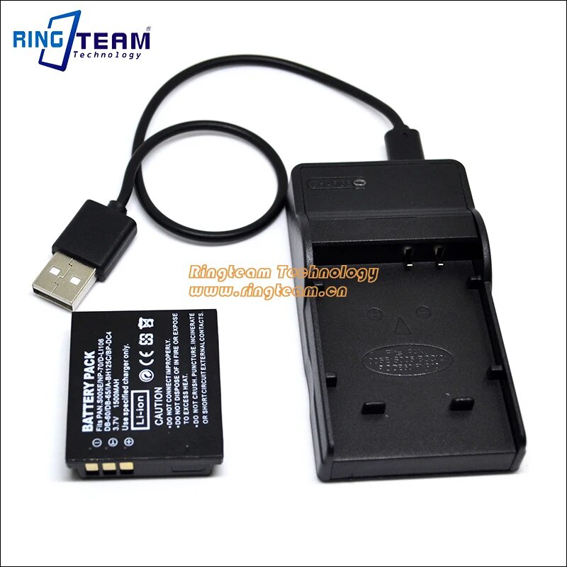 NP-70 Battery + USB Charger (2-In-1) for Fujifilm FinePix F20 F40 fd ...