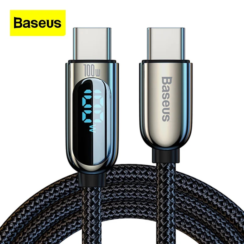 Baseus 100w Dual Head Type-C To Type-C Data Cable for Computer 480Mbps ...