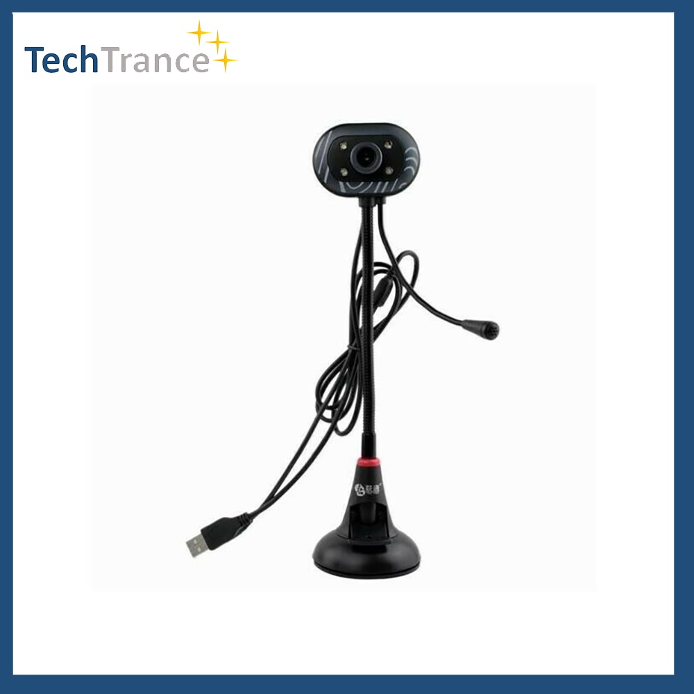 TechTrance Web Camera Standing Webcam with Microphone for PC Computers ...