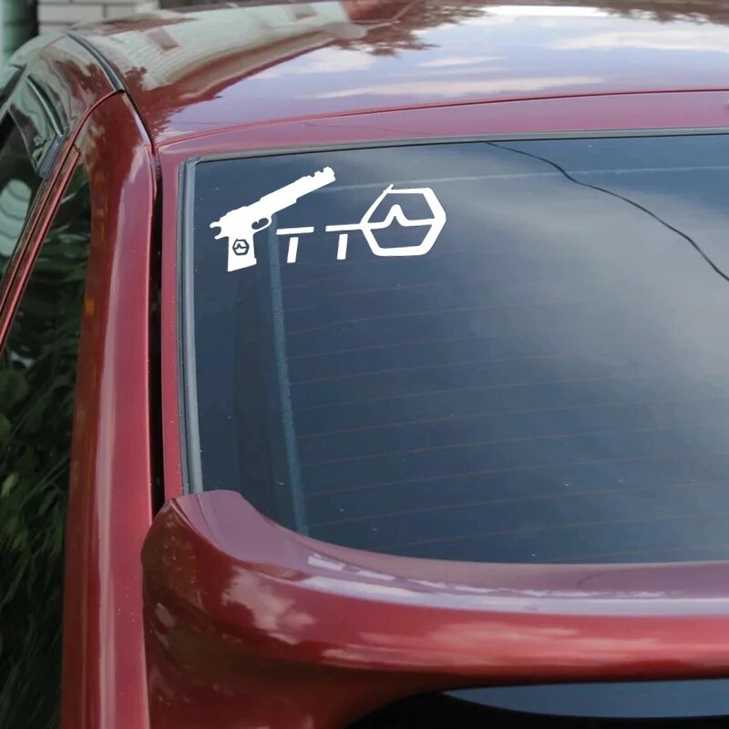 Various Sizes Ural TT Waterproof Funny Car Sticker Vinyl Decal White ...