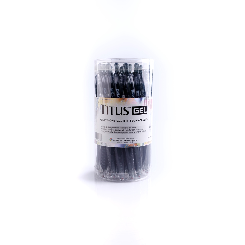 25pcs Titus QuickDry Gel Pen Retract | Shopee Philippines
