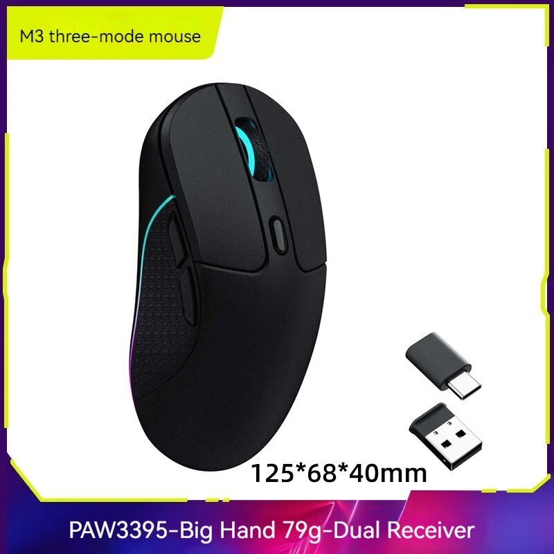 -Keychron M3 The Third Mock Bluetooth Wireless Mouse Medium Large Hand ...