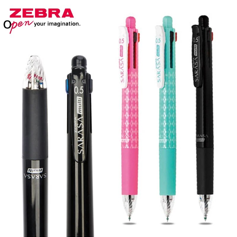 웃Japan ZEBRA 5-in-1 Multi-function Pen J4SA11 Gel Pen 4 Colors + 1 ...