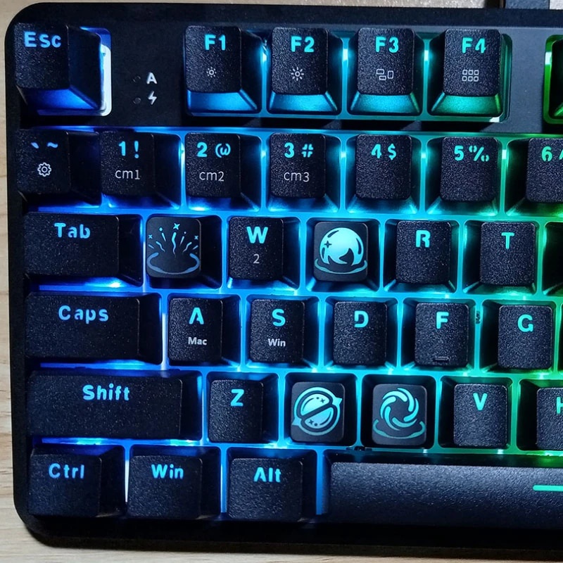 ⚖Valorant Keycaps Original Translucent Mechanical Keyboard Skill Cap ...