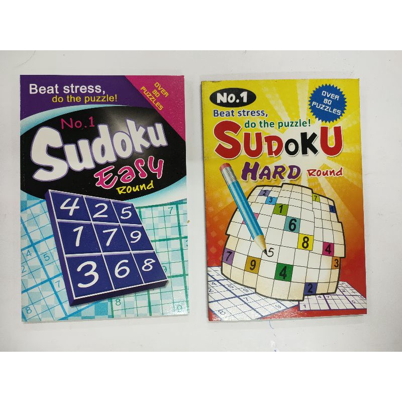 Sudoku -Easy and Hard Round (96pages) | Shopee Philippines
