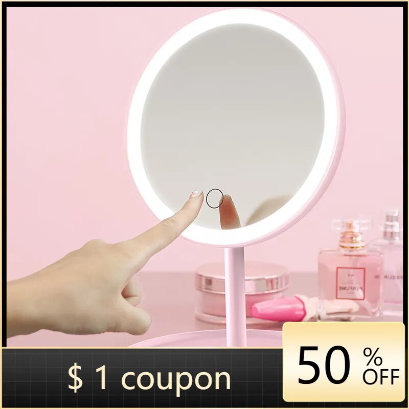 2023 Makeup Mirror With Light White LED Daylight Vanity Mirror ...
