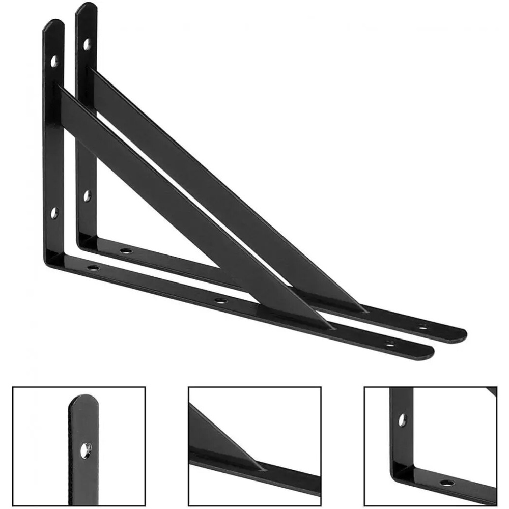 Wall Shelf Shelving L-type Bracket Wall Mount Rack Racking Support Wall ...