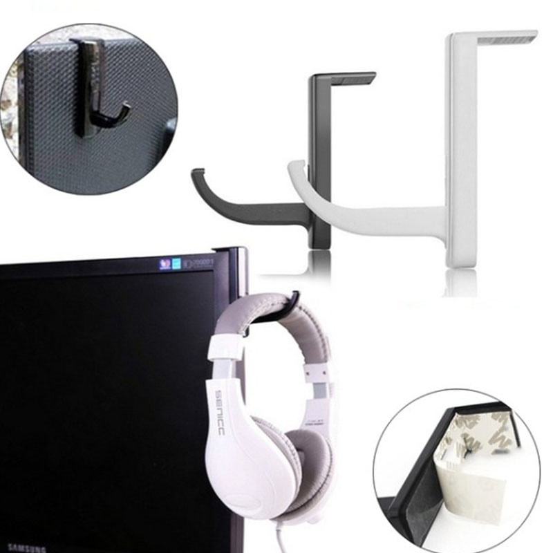 Home office headphone hook monitor headphone hook headset microphone ...