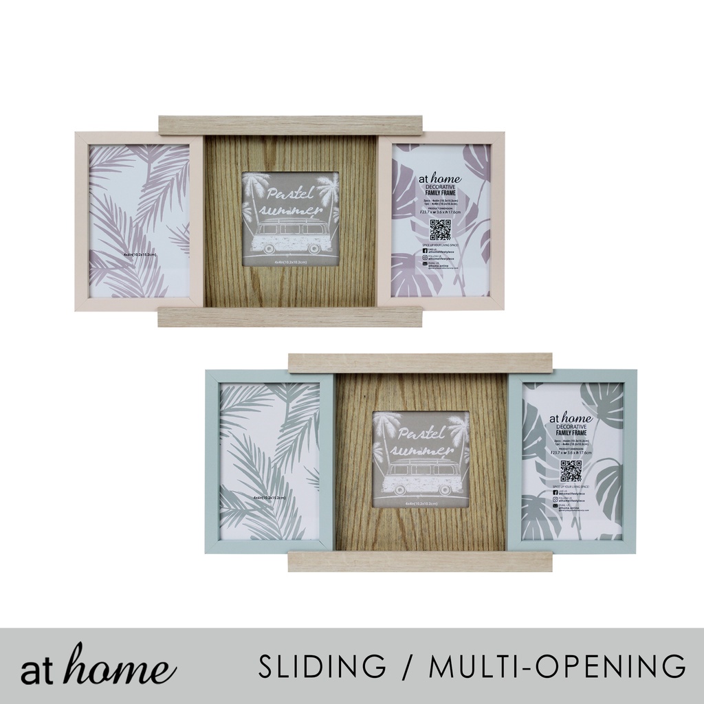 At Home Zelda Nordic Collage Family Frame - 3 photos, Bordered Photo ...