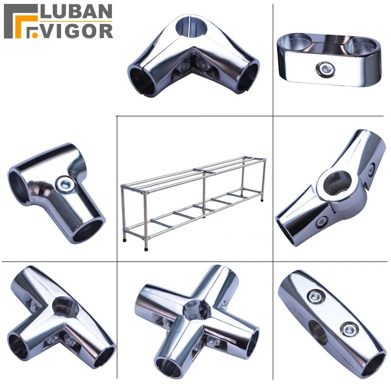Beautiful Alloy tube connector for 25mm 32mm diameter tube pipe clamp ...