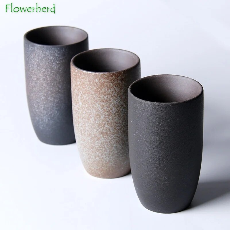 Retro Zen-style Ceramic Porcelain Mug Teaware Drinking Cup Kiln Changed ...