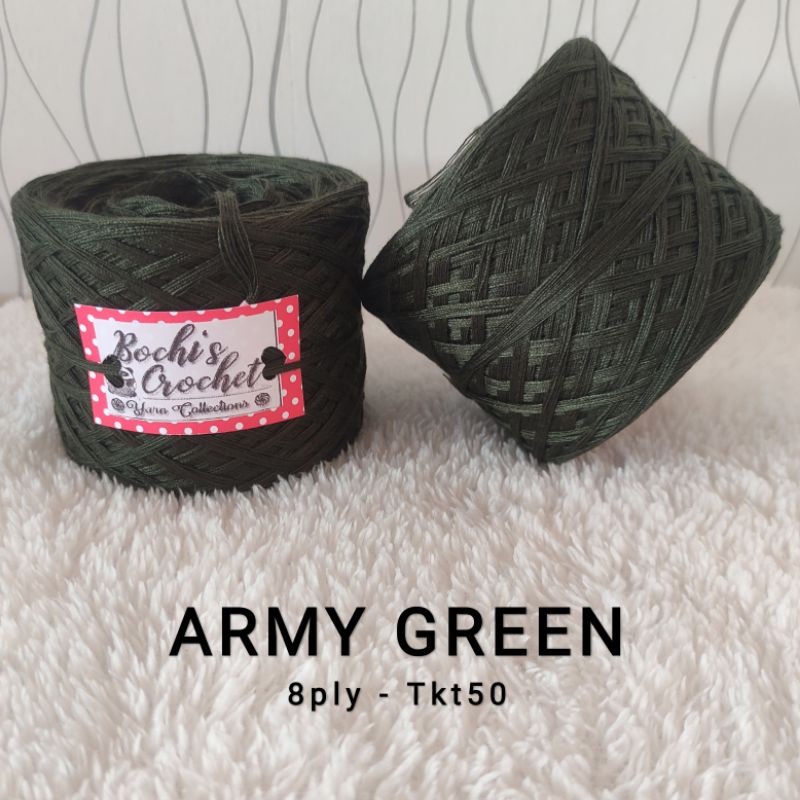 Spun Polyester Yarn - Tkt50 - 8ply - 100g - Green Shades | Shopee ...