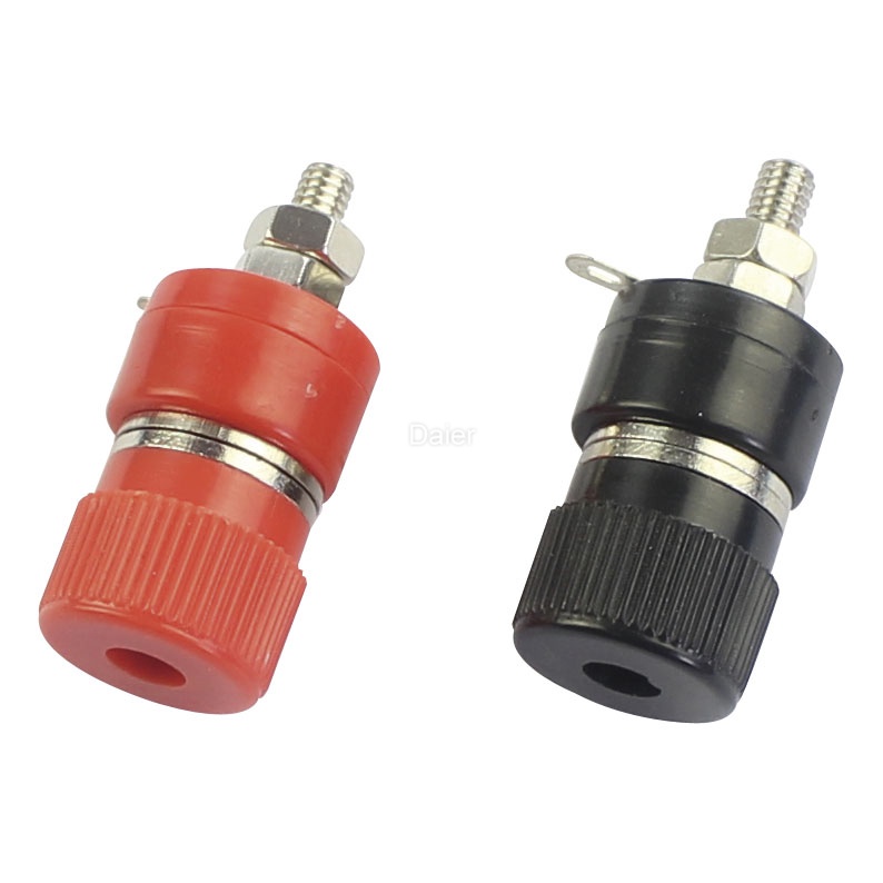 JS-9222 4MM Banana Amplifier Binding Posts Red/Black Plastic Brass ...