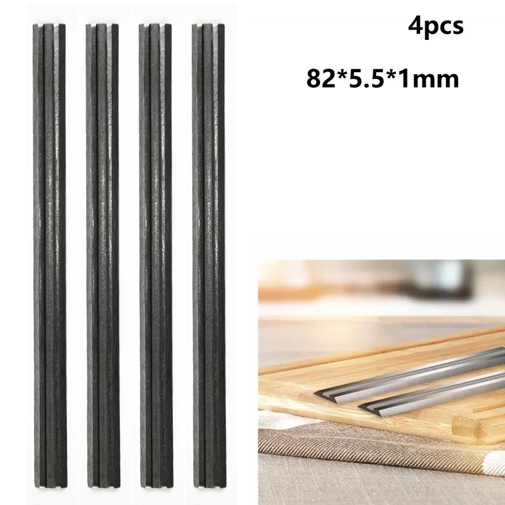 4pcs Electric Planer Blades Carbon Stee Planer Blade HSS Reversible ...