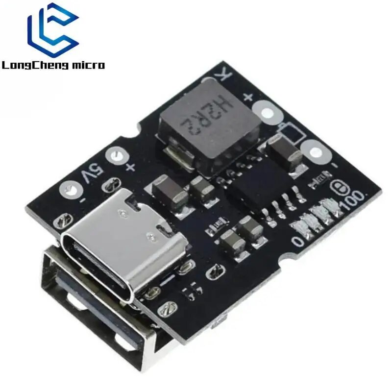 Type-C USB 5V 2A Boost Converter Step-Up Power Module Lithium Battery ...