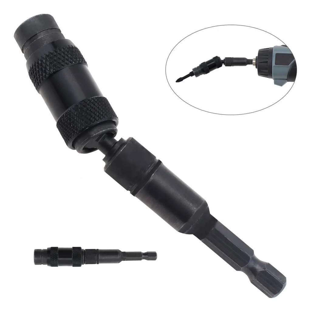 Bendable Pivoting Bit Tip Holder 1/4 Inch Magnetic Screw Drill Tip ...