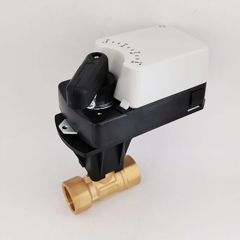 2 Way DN15 G1/2" Electric Ball Valve Proportion 0-10V / 4-20mA ...