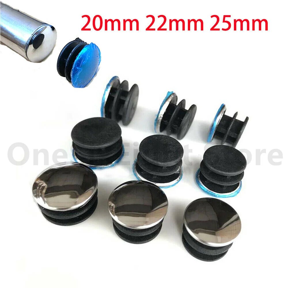 Blanking End Cap Tube Plug Inserts Pipe Cover Stainless Steel 20mm 22mm ...