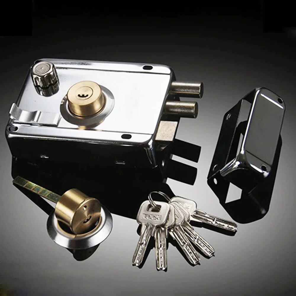 Anti-theft exterior door lock With 5 keys Durable Wood Gate Latch For ...