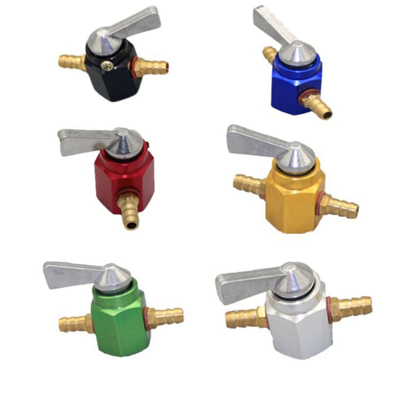 Universal inline 6mm 8mm In-Line Petrol / Fuel Tap Motorcycle On-OFF ...