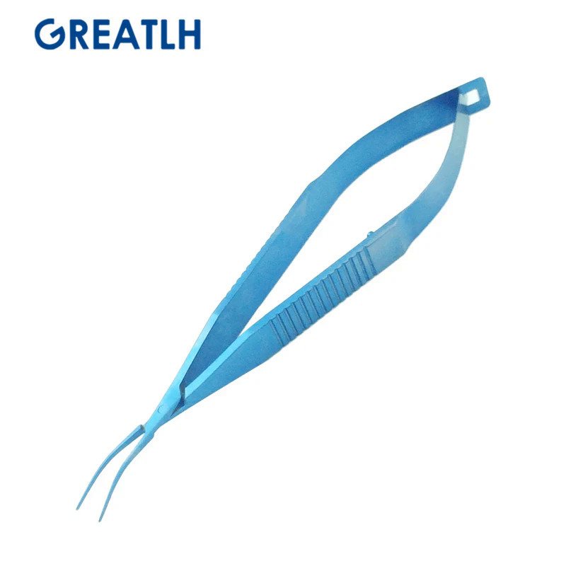 Newly launched 1Pcs Eye Forceps Titanium Curved Lens Forceps Ophthalmic ...