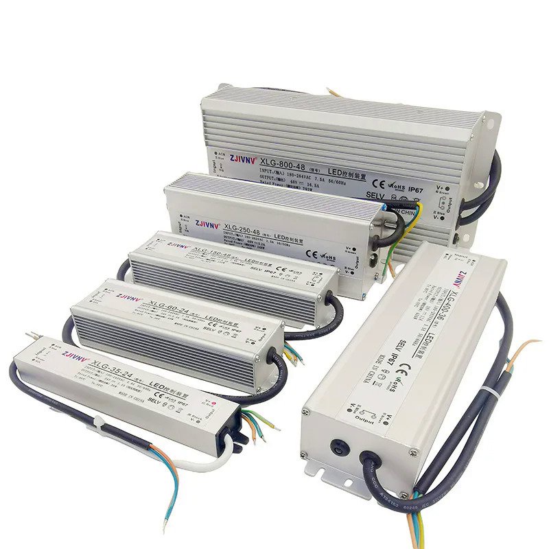 650W Power Supply Adapter LED Strip Switch Driver Waterproof IP67 ...