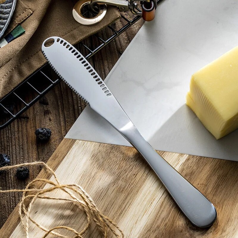 Multifunction Stainless Steel Butter Cutter Cheese Knives Jam Spreaders ...