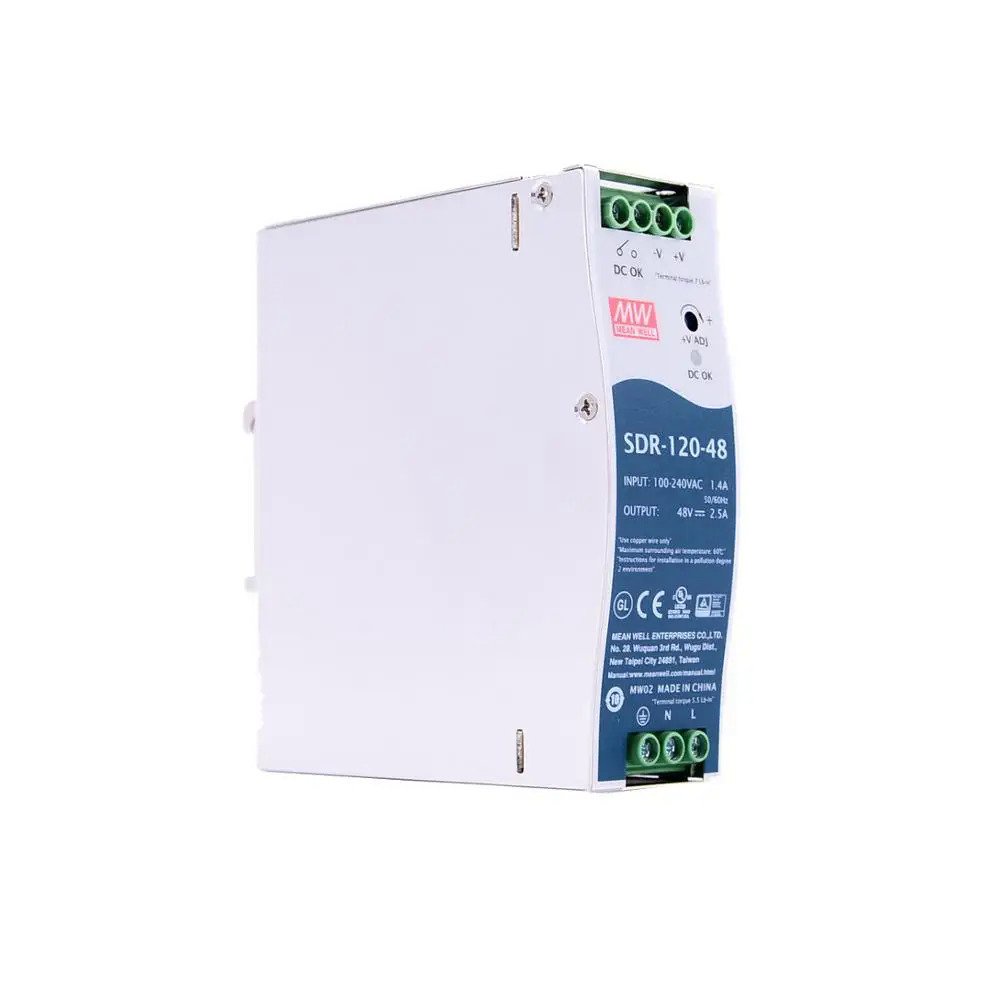 Mean Well SDR-120 series meanwell DC 12V 24V 48V 120W Single Output ...