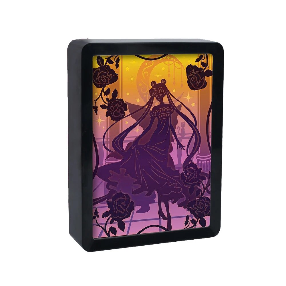 96w Usb Led Light Anime Shadow Box Frame 3D Night Lamp Beautiful Girls ...