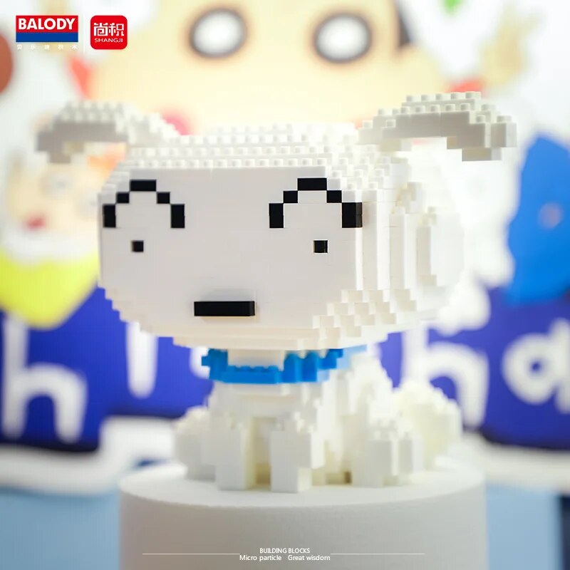 76x Balody Mini Blocks Cartoon Dog Building Toy Anime Brinquedos Figure ...