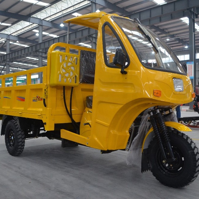 Three Wheel Motorcycle 200cc Cargo Tricycle with Rain Cover and ...