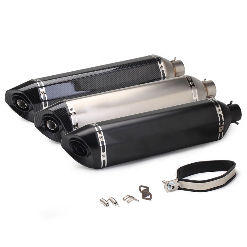 REALZION Motorcycle Inlet 50.8/51mm Exhaust Pipes Universal Modified ...