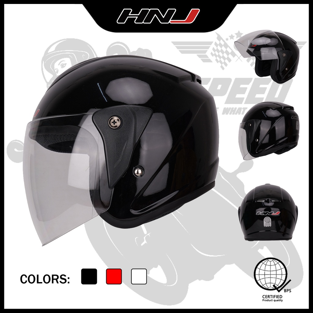 HNJ A4002 Motorcycle half Face helmet original clear Single visor ...