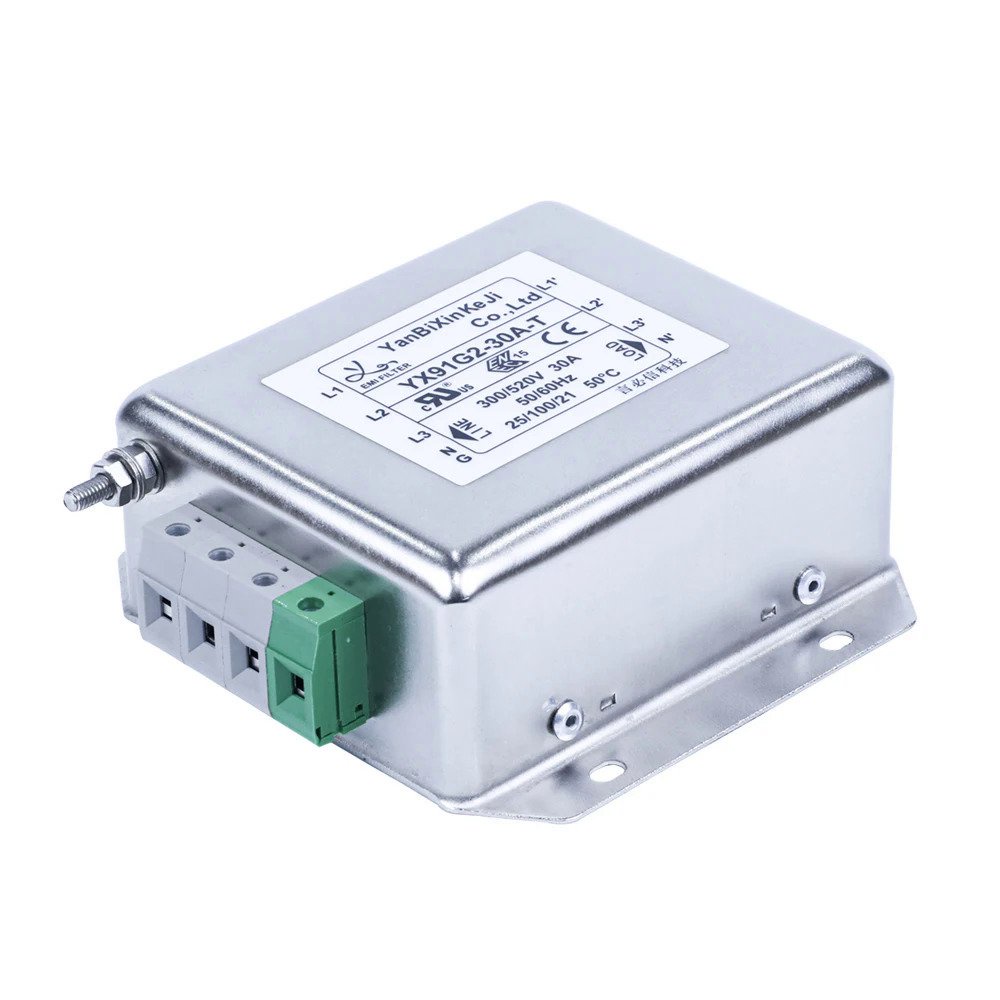 Terminal Block Output RFI Filter High Voltage Applications 3 Phase ...